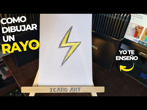 Como Dibujar un RAYO ⚡/ How to Draw lightning ⚡/ paso a paso FÁCIL ...