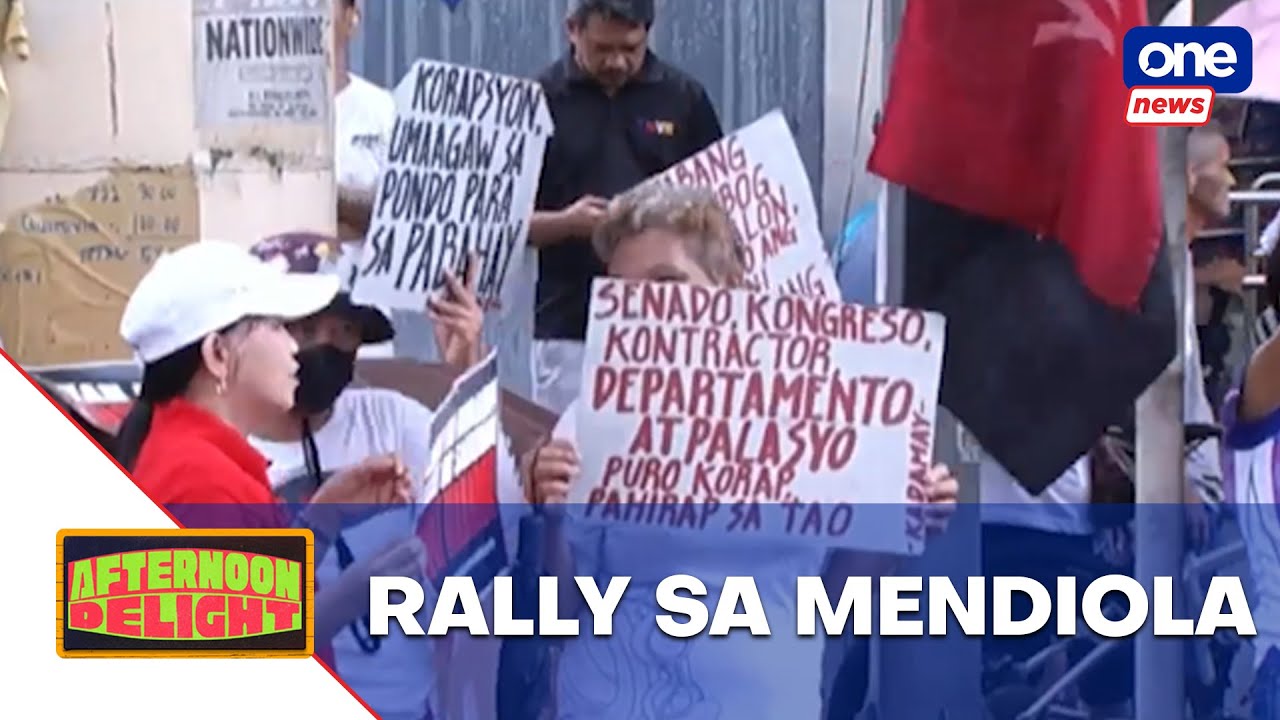 Protest held in Mendiola over flood control corruption | Afternoon ...