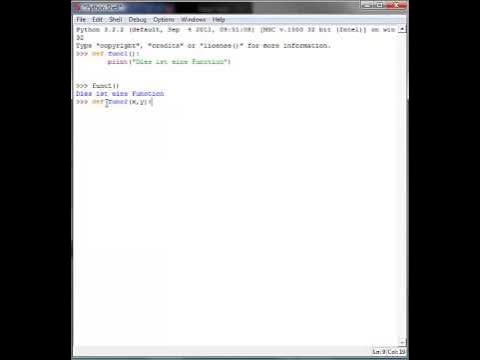 Python 3 Tutorial German 5 - Funktionen Pt. 1 - YouTube