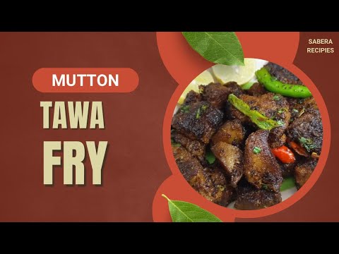 Mutton Tawa Fry Recipe | Shahi Mutton Fry | New Recipe | Easy and Tasty ...