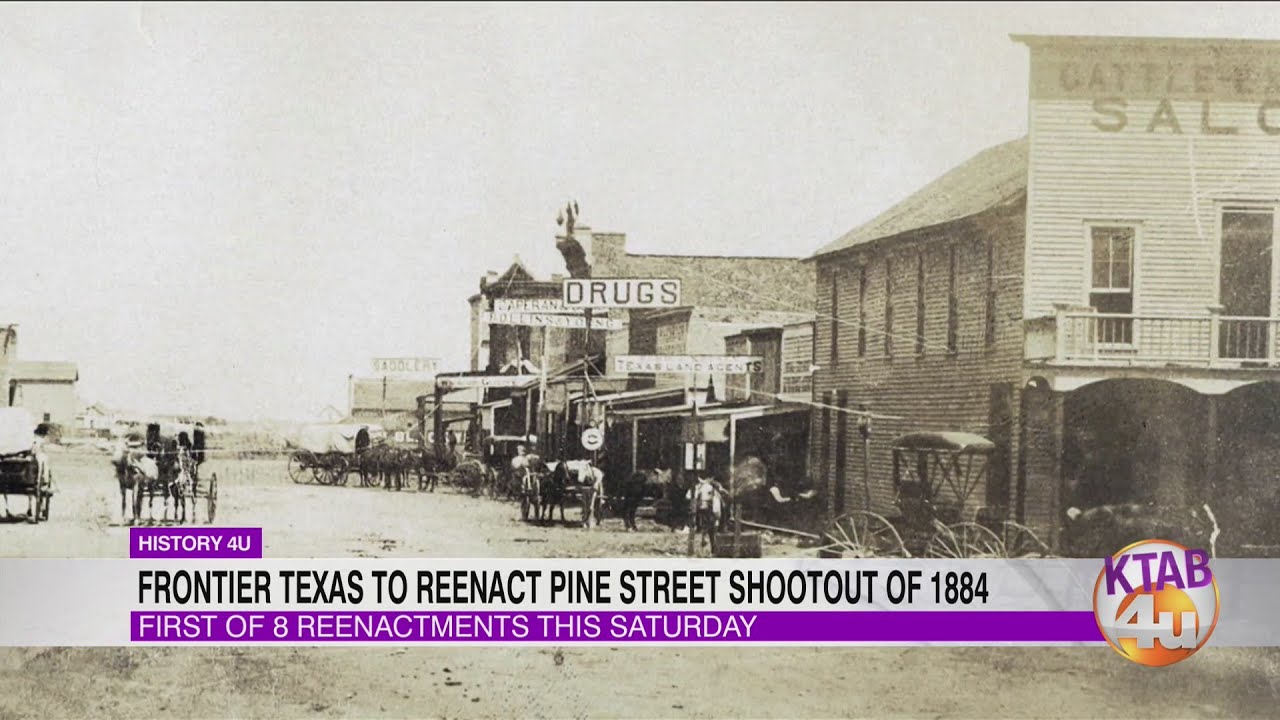 Frontier Texas to reenact Pine Street Shootout of 1884 - YouTube