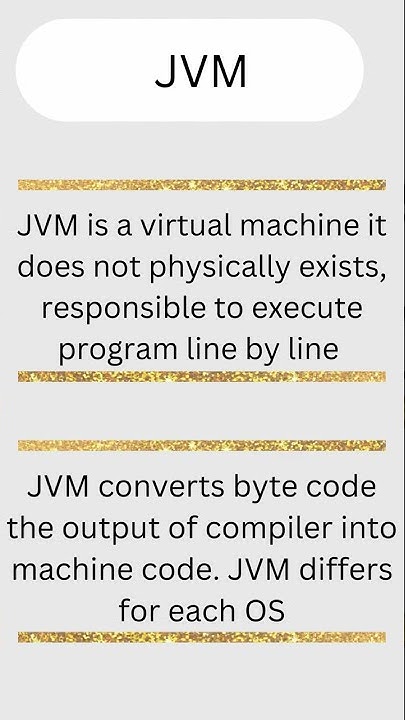 Difference between JDK, JRE, JVM | TechBot - YouTube