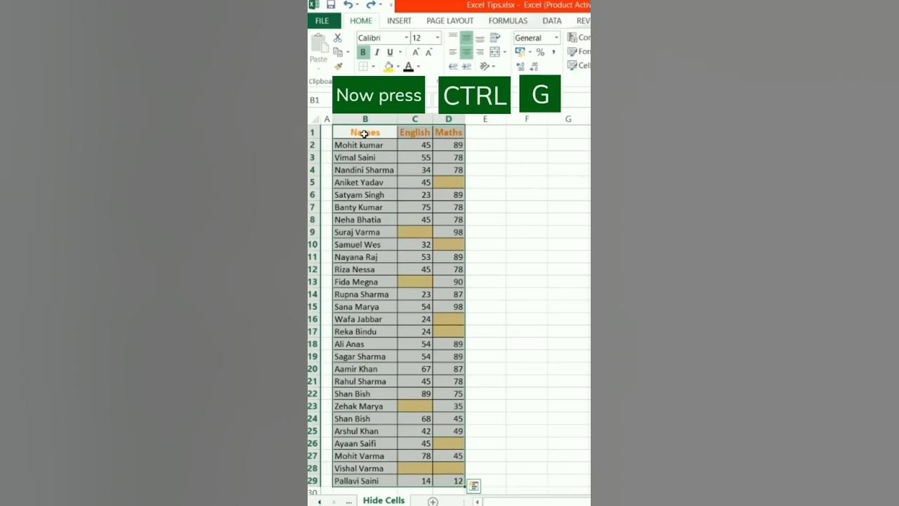 How To Hide Row In Excel excel exceltips exceltricks exceltutorial how-to-hide-row-in-excel-excel-exceltips-exceltricks-exceltutorial