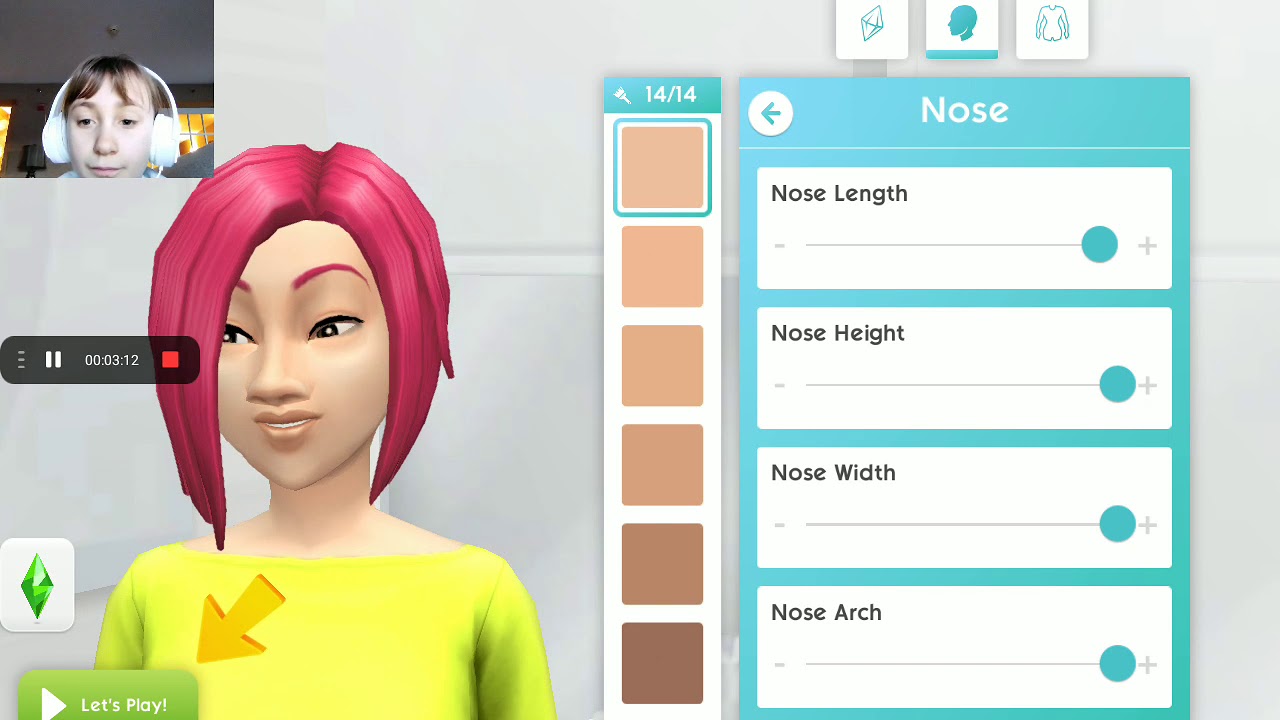 Sims four mobile cas ep. 1 - YouTube