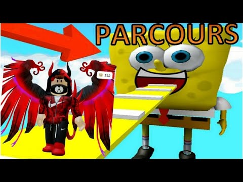 Parcours bob l'éponge sur roblox - YouTube