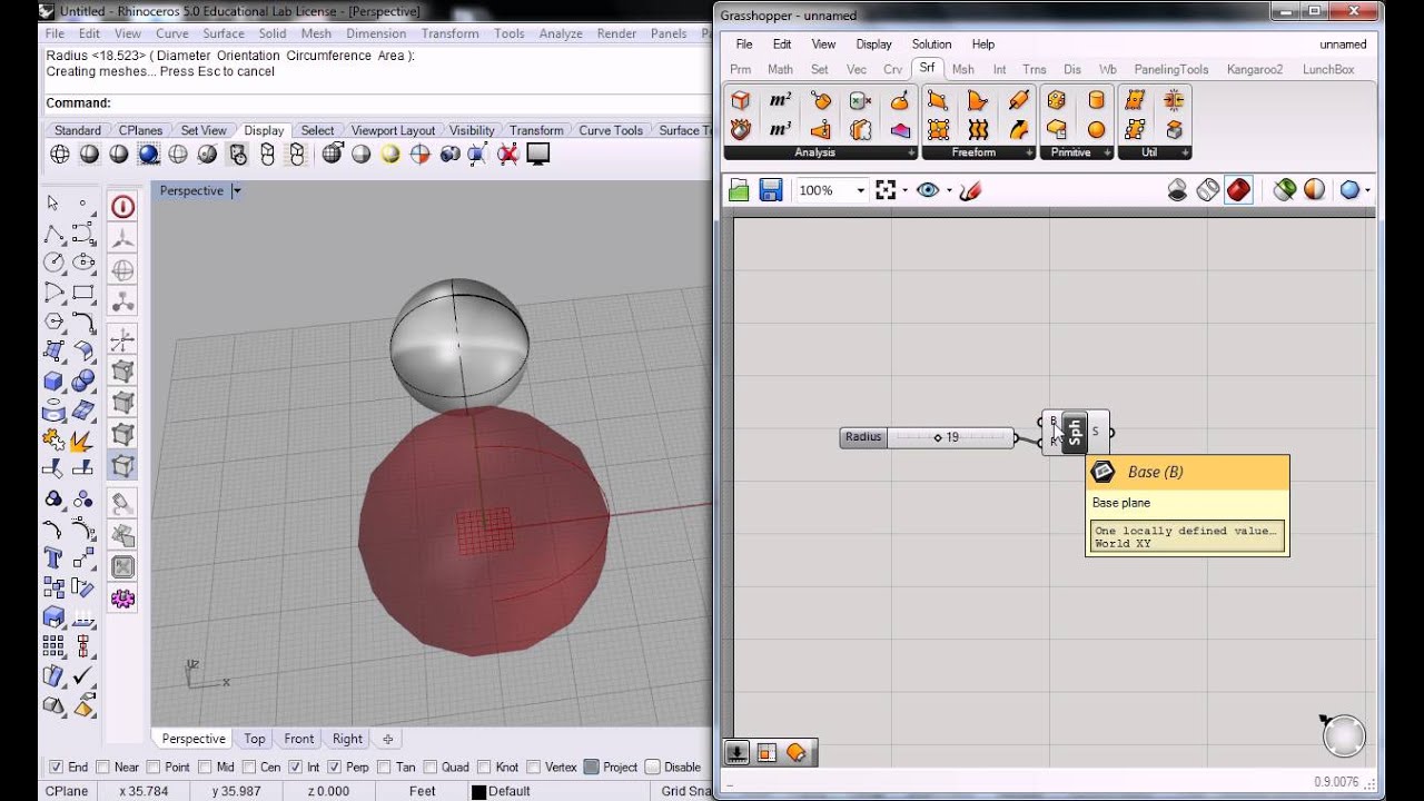 02 Grasshopper Intro Grasshopper User Interface Youtube