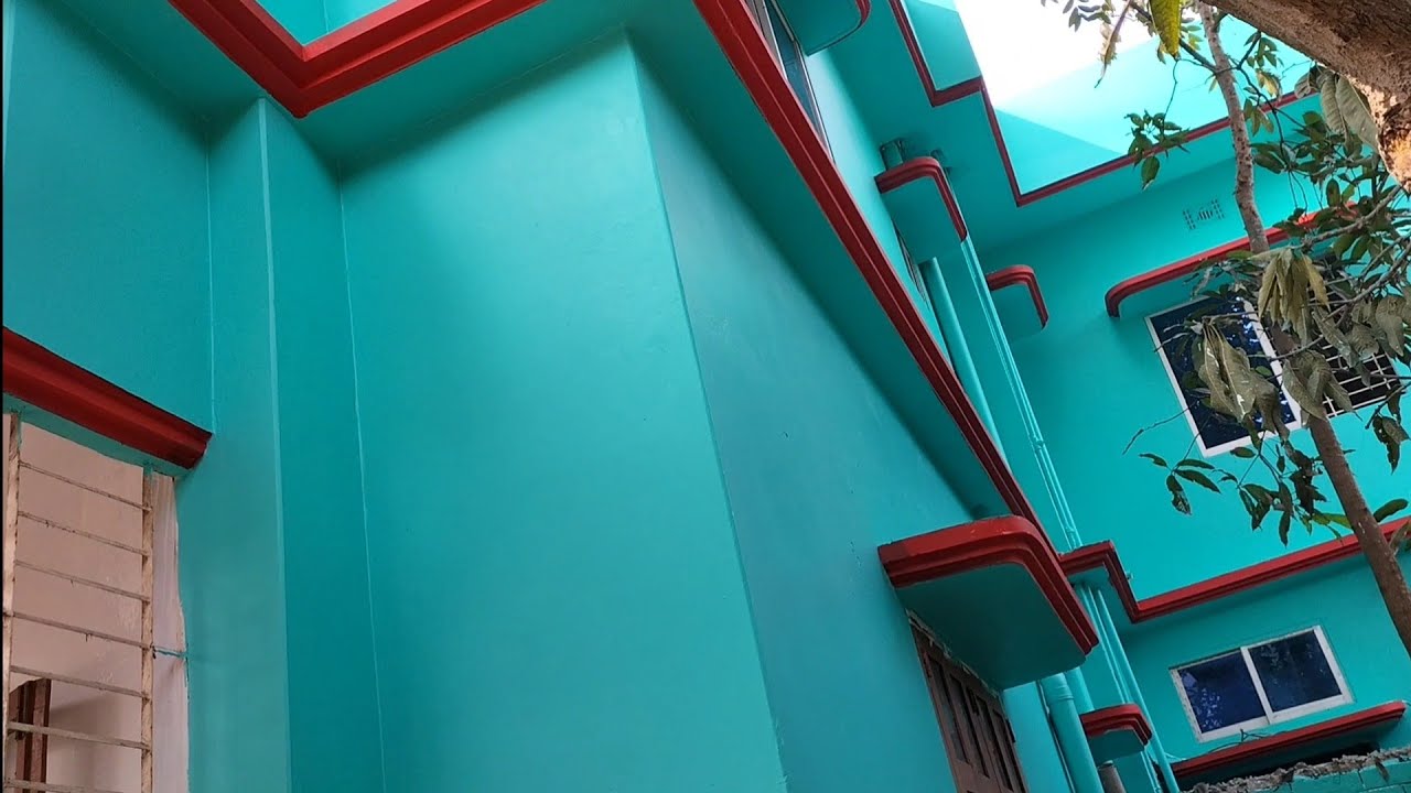 House color and design।। সম্পূর্ণ বাড়ি রং করা দেখুন।। #house_color # ...