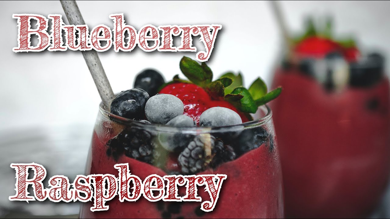 Blueberry Raspberry Smoothie - YouTube