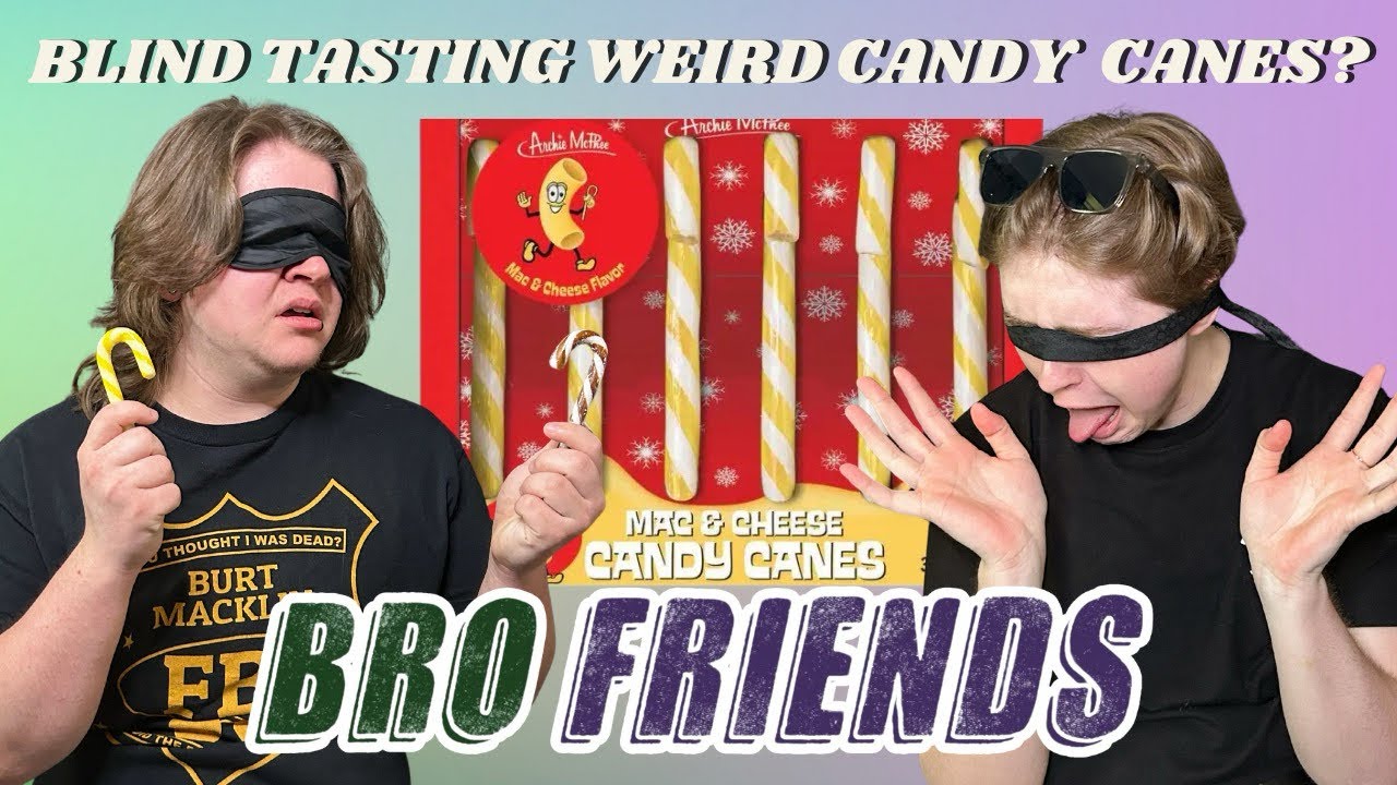 Blind Taste Test | Hot Dog Flavored Candy Canes? - YouTube
