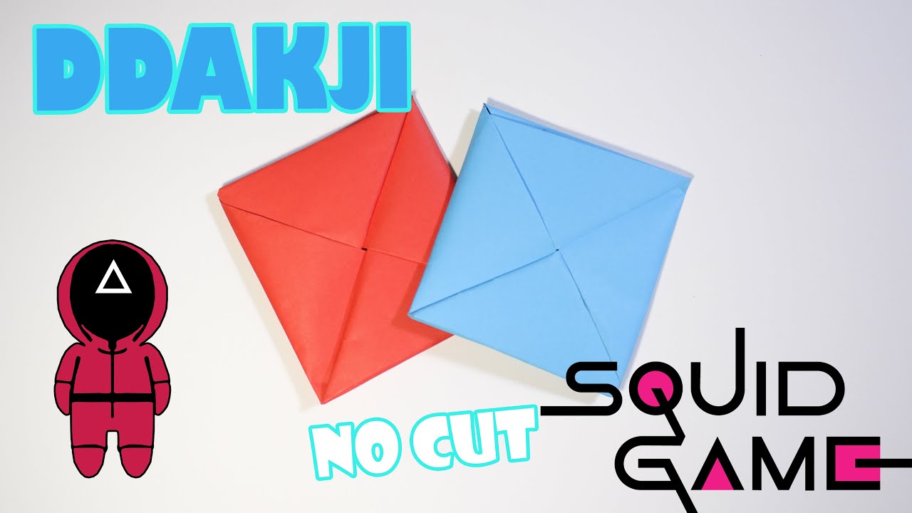 Squid Game Origami | Ddakji Origami ver 2 | Paper City - YouTube