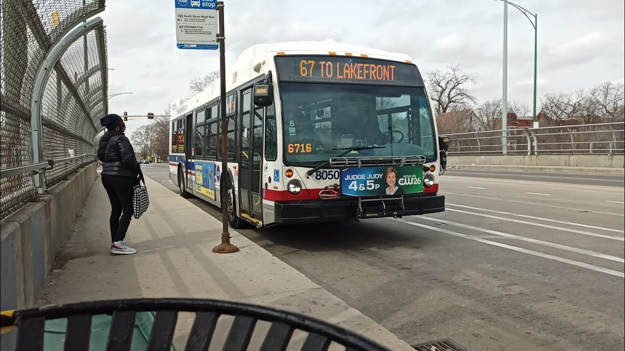 CTA 2014 Nova Bus LFS 8050 On Rt 67 67th/69th/71st - YouTube