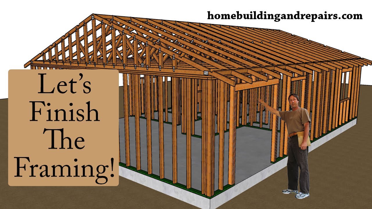 Roof Framing Tour of Our 850 Square Foot Two Bedroom House - Part Five ...