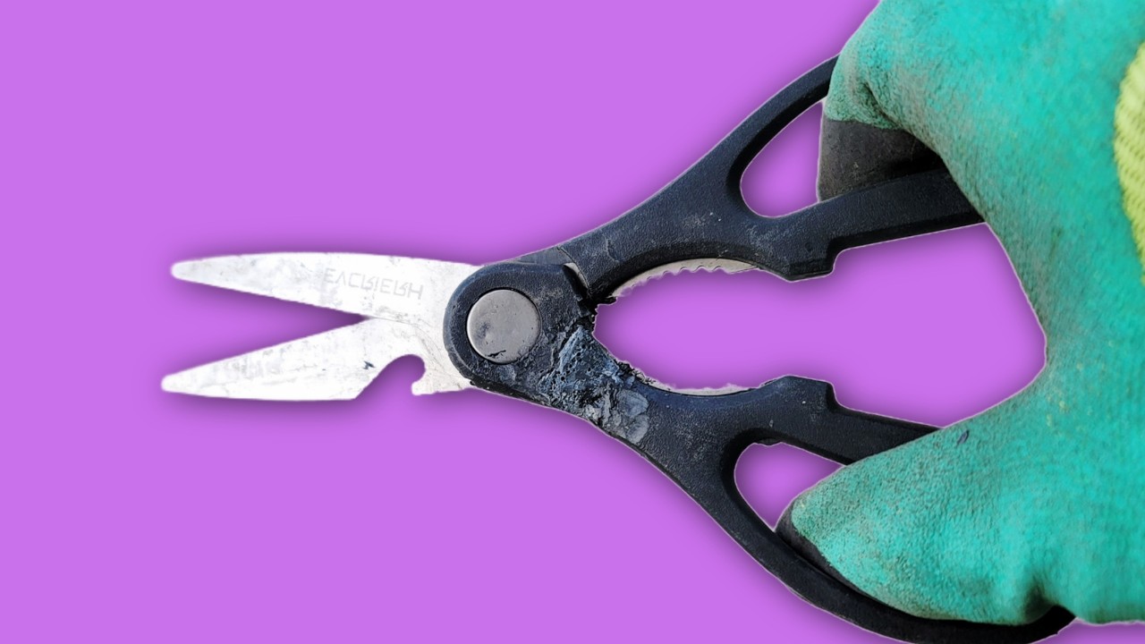How to Repair Broken Scissors Handle | Best Plastic Welding Technique ...