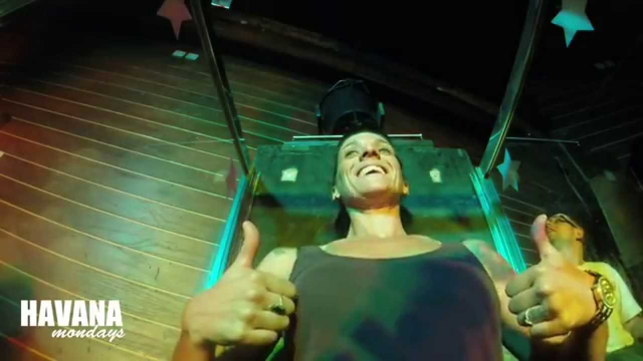 Sara, our door lady getting gunged last night in aid of Teenage Cancer ...