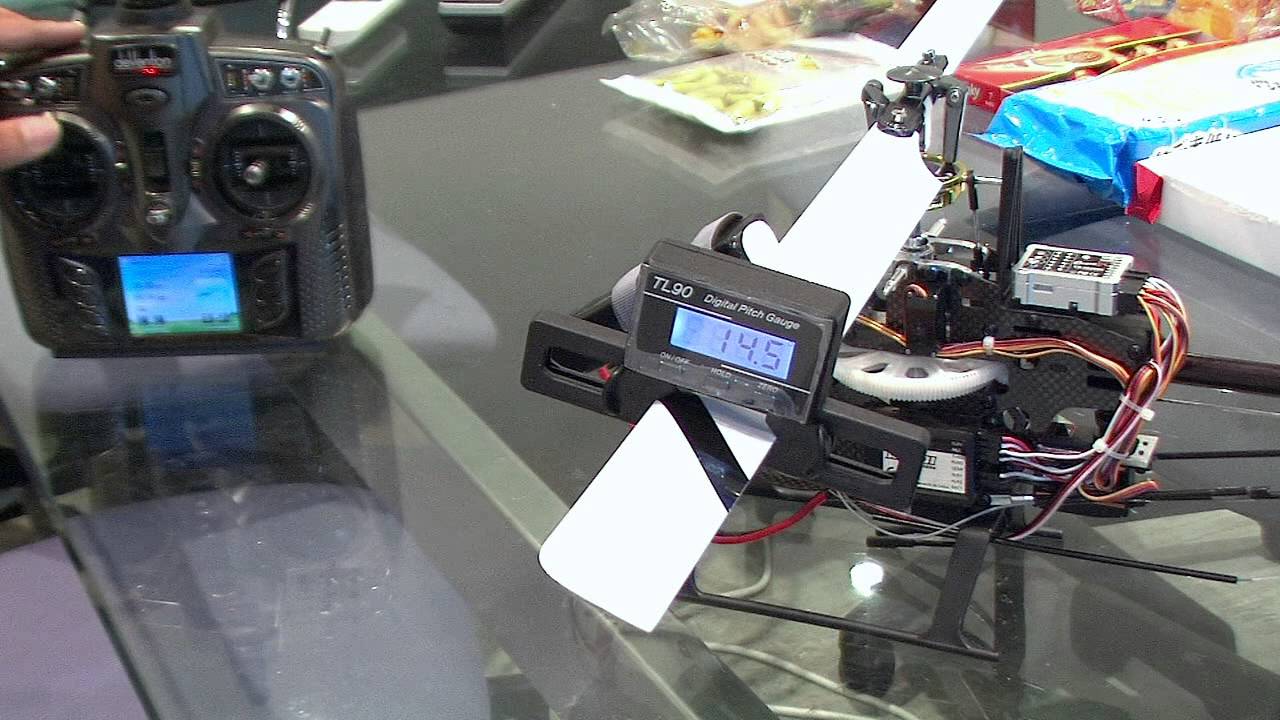 copterX cx450pro with cx450ba-01-80 DFC head - YouTube