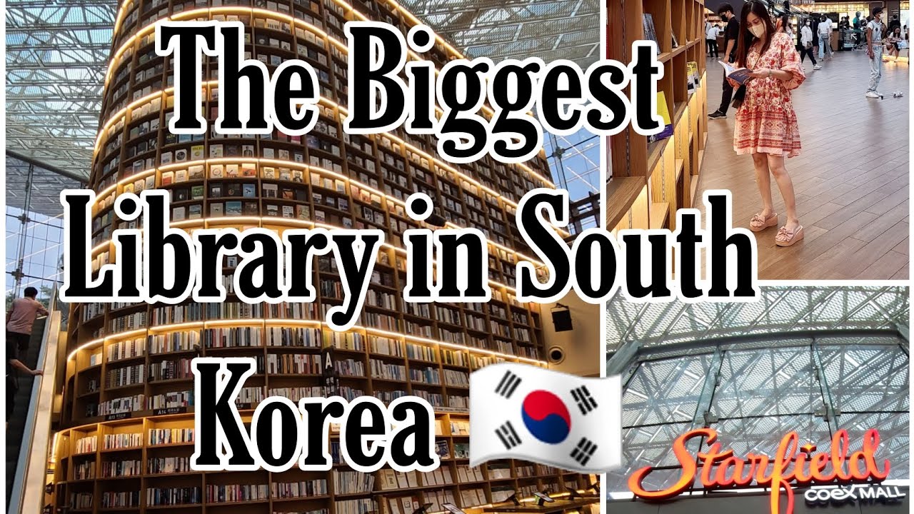 The Biggest Library inside the mall in Seoul / Famous filming spot for ...