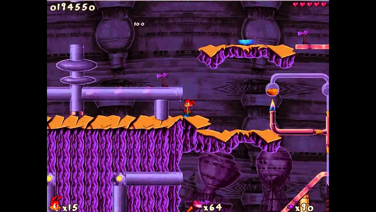 Jazz Jackrabbit 2 Formerly a Prince: Weirder Science - Spaz gameplay ...