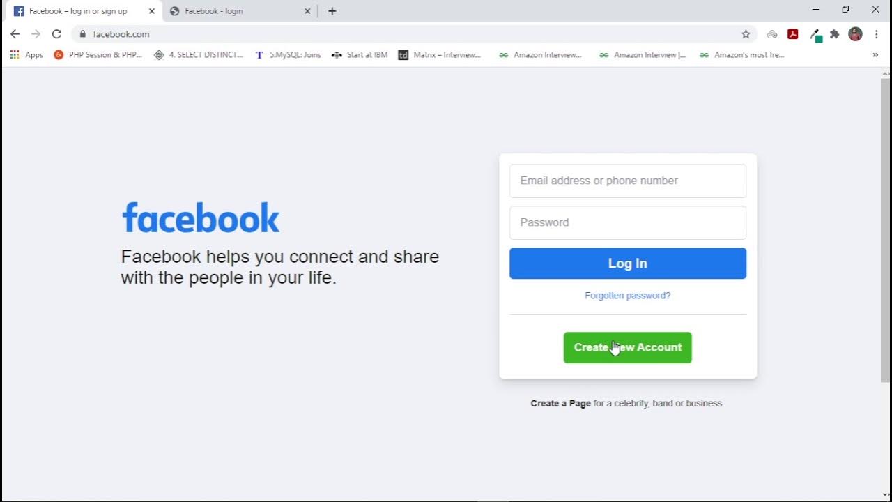 Facebook login form using html and css | UX/UI design | 2021 - YouTube