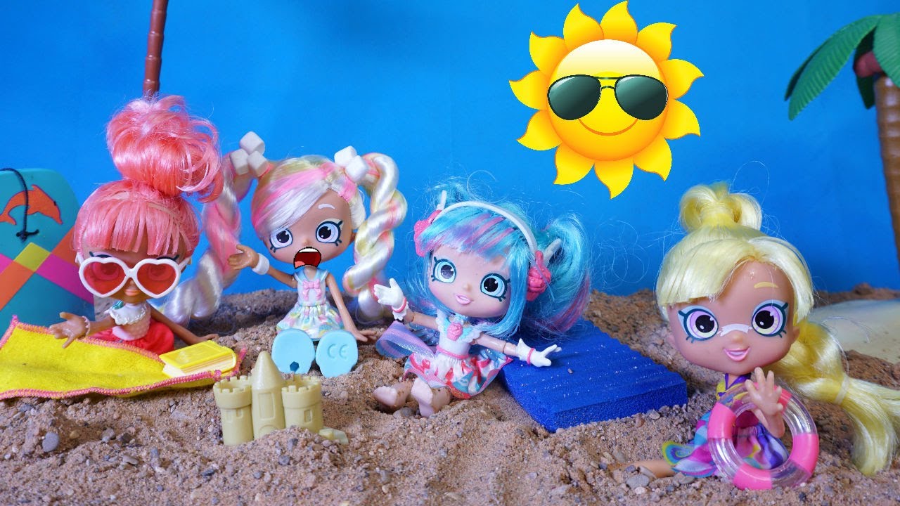 Shopkin Shoppies Land In Hawaii For Vacation! - YouTube