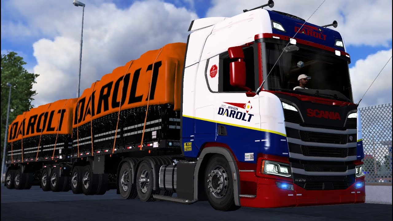 CARGA PESADA PELA DAROLT SCANIA NEW ETS2 V1.45 🔴LIVE 1080pHD # ...