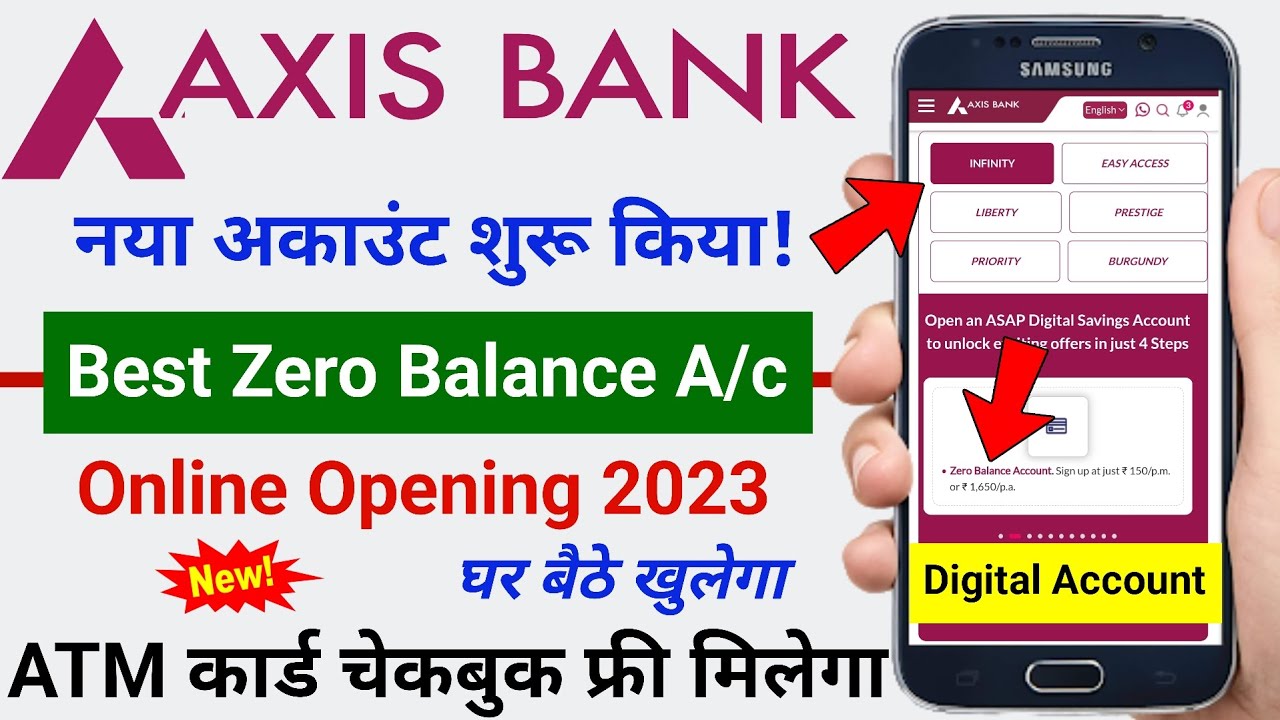 Axis Bank New Account Launched | online opening process | zero balance ...