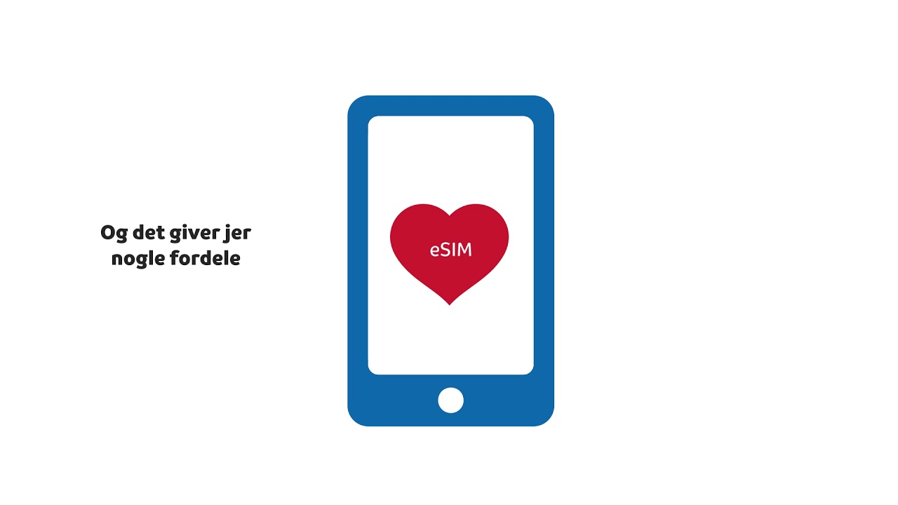 TDC Erhverv eSIM | Integreret simkort i telefon og tablet - YouTube