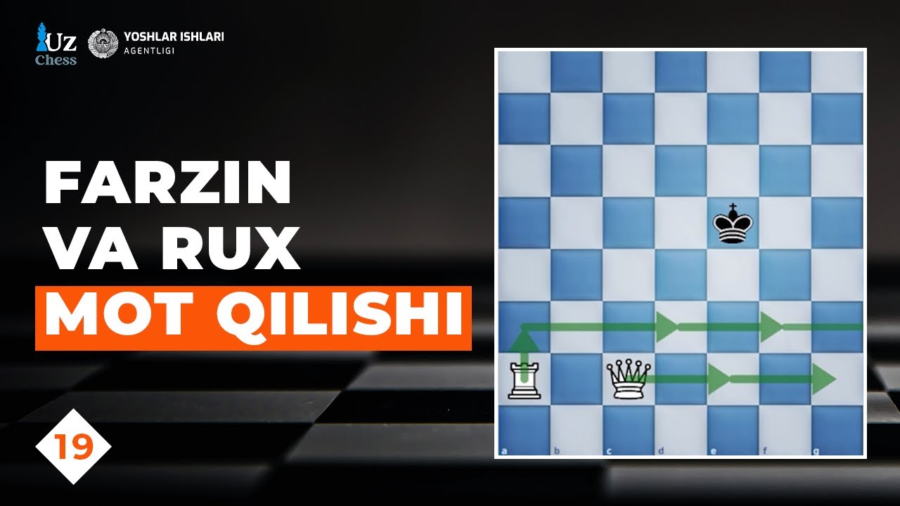 FARZIN VA RUX MOT QILISHI, 19-DARS | XM BOBUR SATTAROV BILAN SHAXMAT ...
