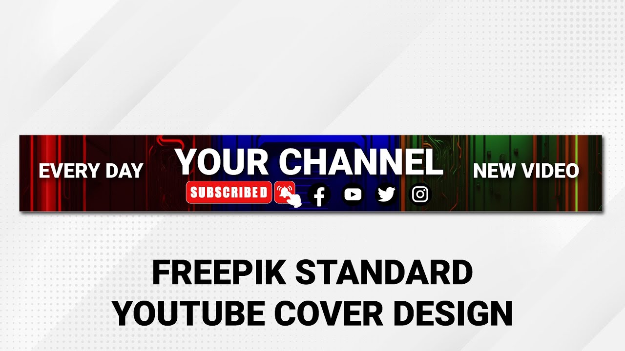 How To Created Gaming YouTube Channel Cover Design In Illustrator - YouTube