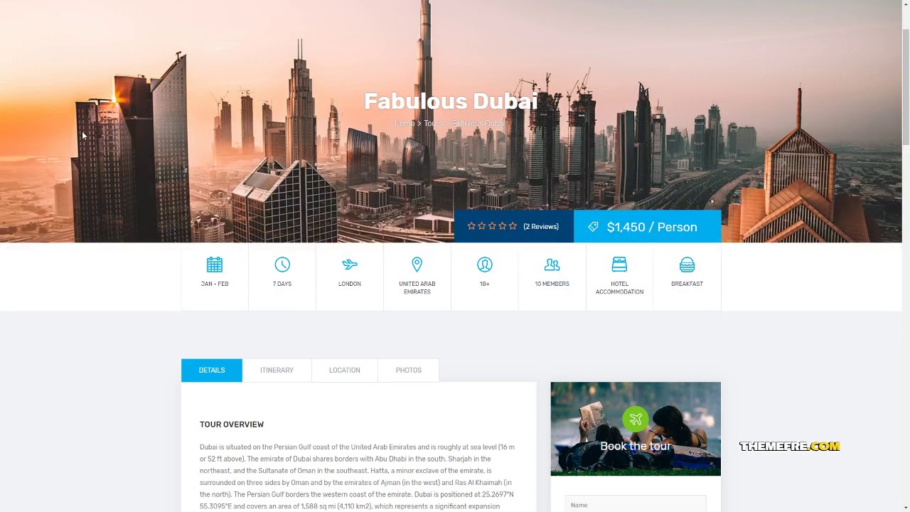 TourPress - Travel Booking WordPress Theme Winthrop Booker - YouTube