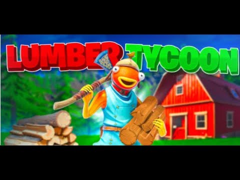 Playing lumber jake tycoon in fortnite! - YouTube