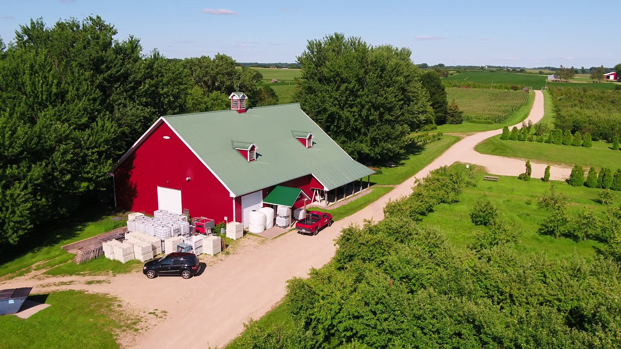 Maiden Rock Winery Cidery DRONE v2 - YouTube