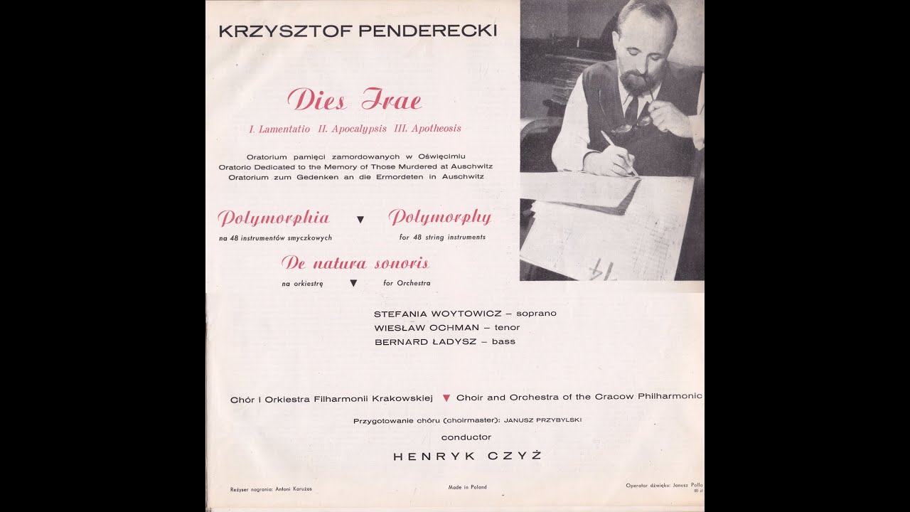 Krzysztof Penderecki – Polymorphia / De Natura Sonoris (сторона 2) Lp ...