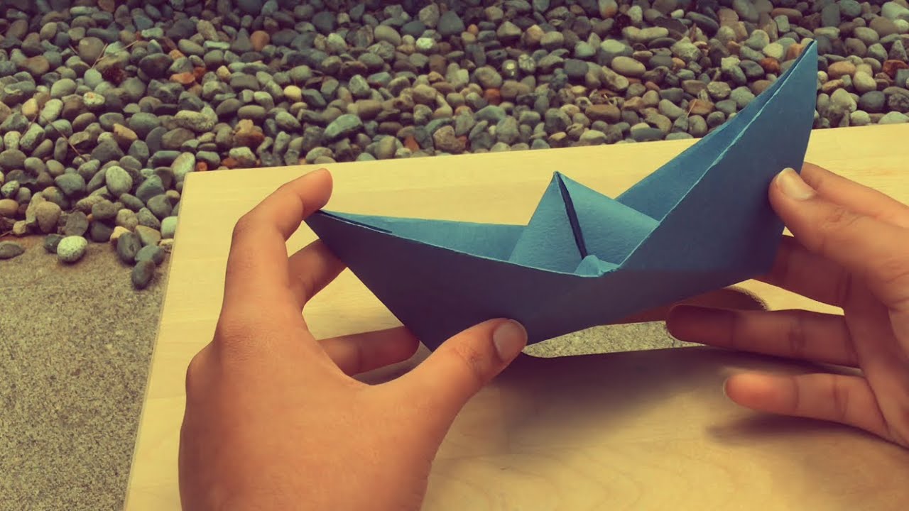 How to fold an origami boat! Step by Step - YouTube