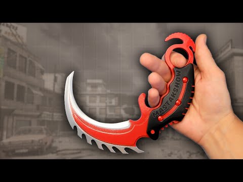 Making a KARAMBIT Call of Duty Mobile from wood. How to make KARAMBIT ...