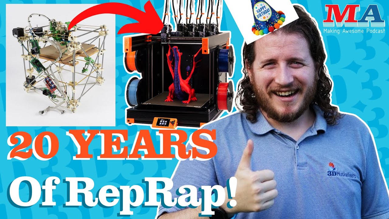Celebrating RepRap!!! - Making Awesome 173 - YouTube