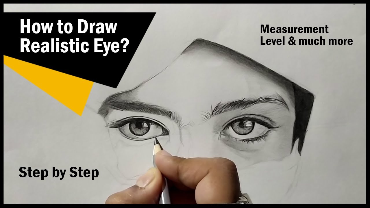 How to draw realistic eyes? | Measurement|Step by Step. - YouTube