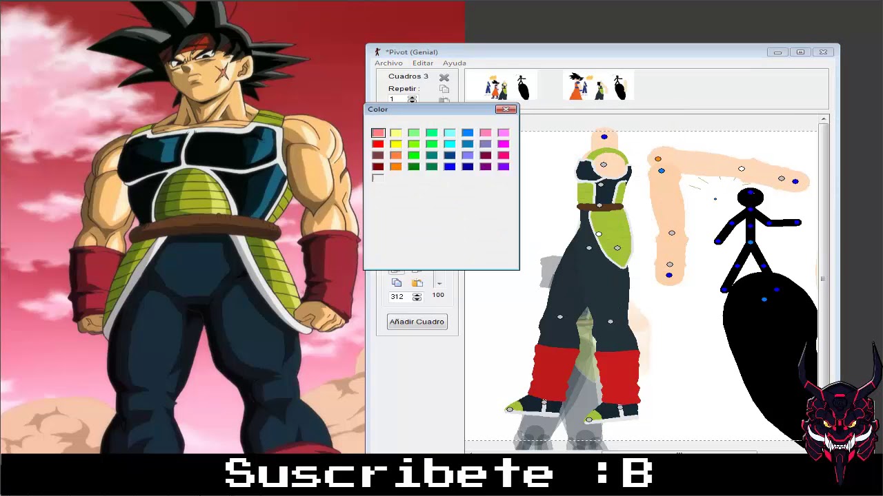 Bardock Remake [Speed Creating]| Pivot Animator | DBZ - YouTube