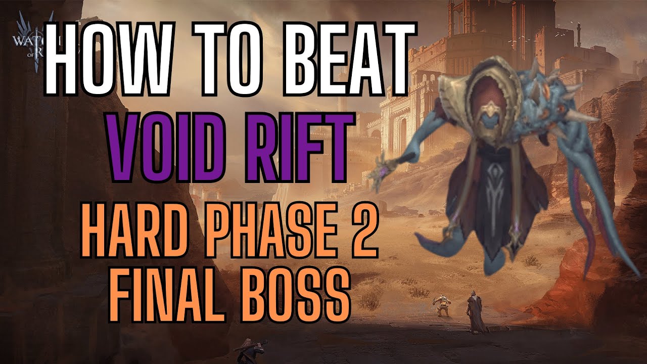How to beat Void Rift "HARD" Phase 2 Final boss! | Watcher of Realms ...