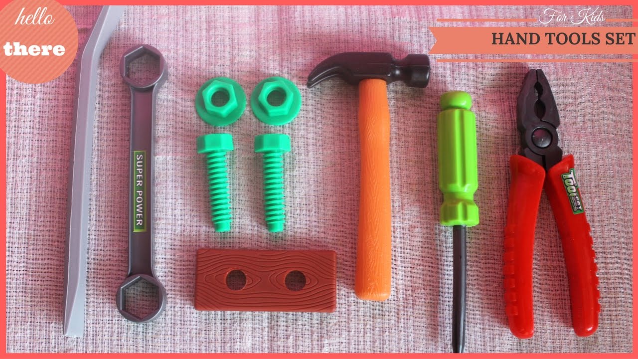Learning Hand Tools Unique Way Screwdriver Nail Play Hammer Toys Wrench ...