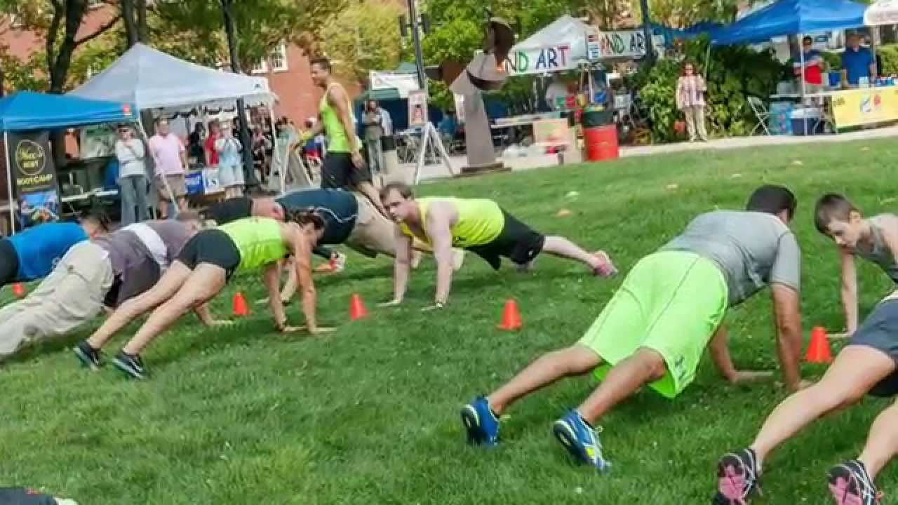 Outdoor Bootcamp Workout at A Taste of Danbury CT - YouTube