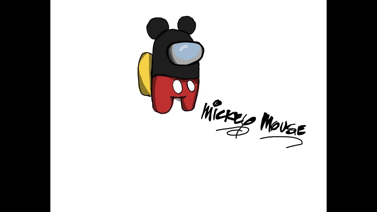 Turning Mickey mouse into an among us character?(picture for mickey in ...