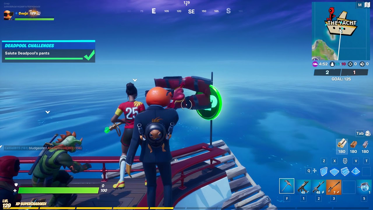 Salute Deadpool's pants (Unlock Deadpool X-Force Style) | Fortnite ...
