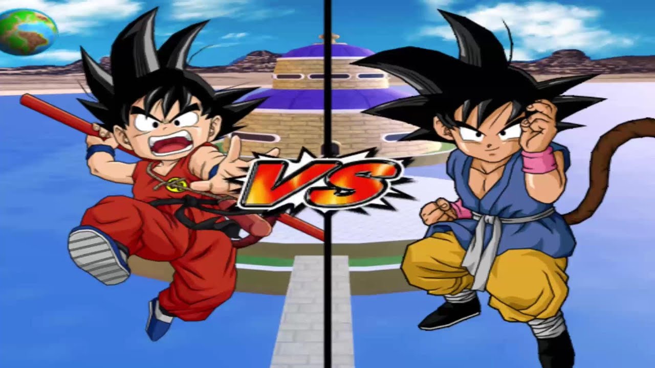 Dragon ball budokai tenkaichi 4 Kid goku vs Goku gt - YouTube