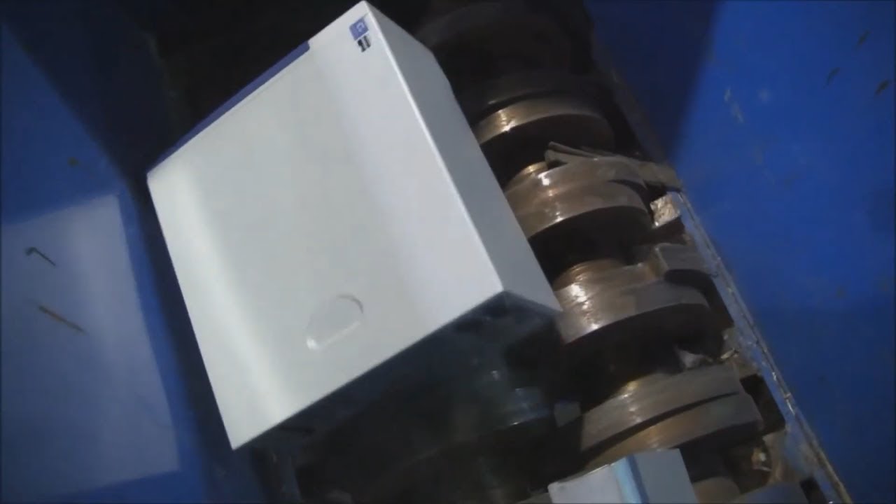 Electronic Waste and Shredding Machine - YouTube