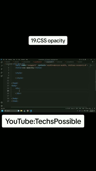 Css Property Css Programminglanguage Cssopacity Youtube