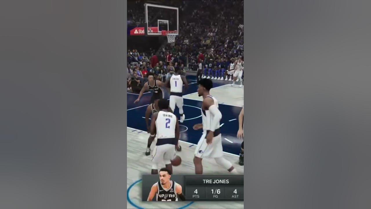 Kyrie Irving Scores 23 vs the Spurs NBA 2k23 #nba2k23 #kyrieirving #shorts - YouTube