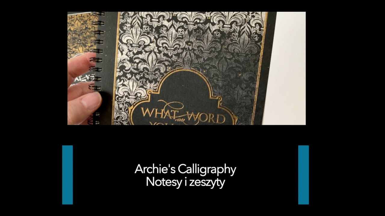 Notesy i zeszyty Archie's Calligraphy - YouTube