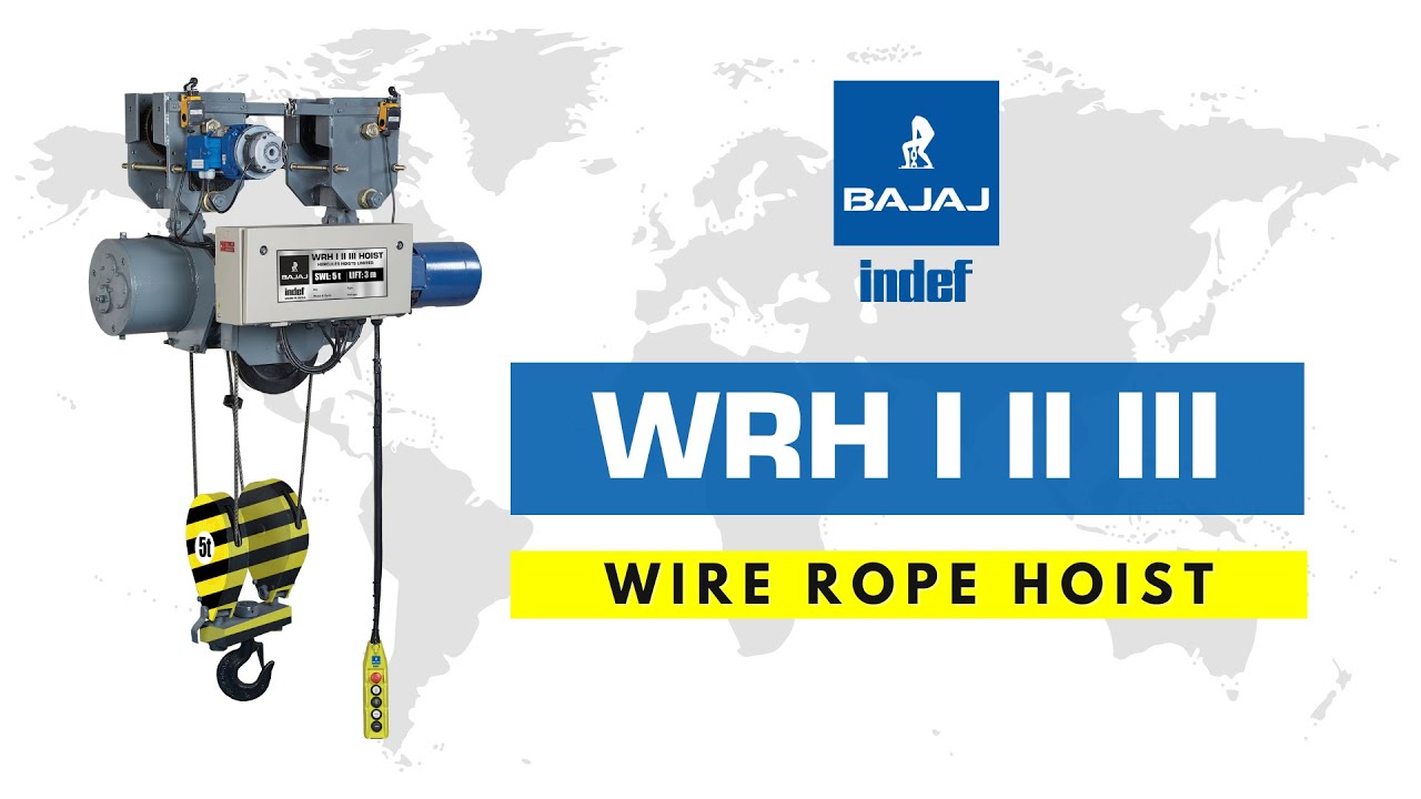 INDEF WRH I II III - Wire Rope Hoist - YouTube