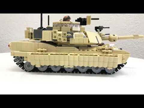 Lego mini-figure Abrams Tank with Interior - YouTube