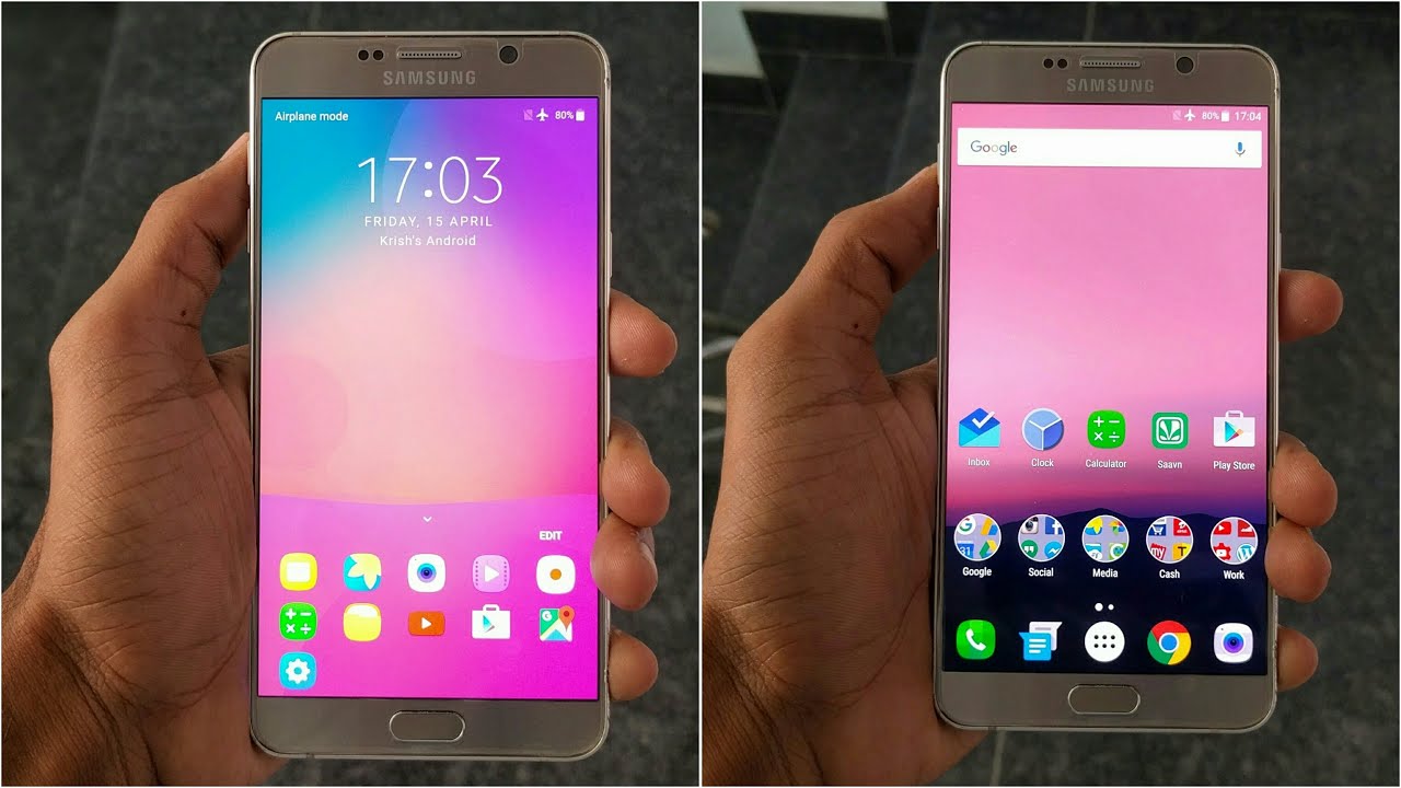 How to Install Android Nougat Look for Galaxy Note 5,S7,S7 Edge without Root - YouTube